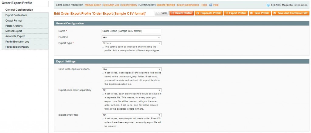 Magento Order Export Module by Xtento | FireBear