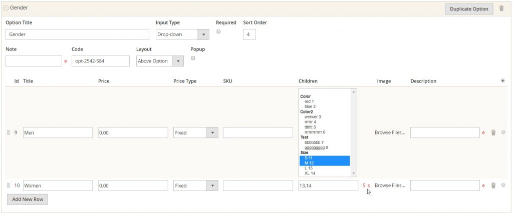 Dependent Custom Options (Gallery) Magento 2 Extension | FireBear