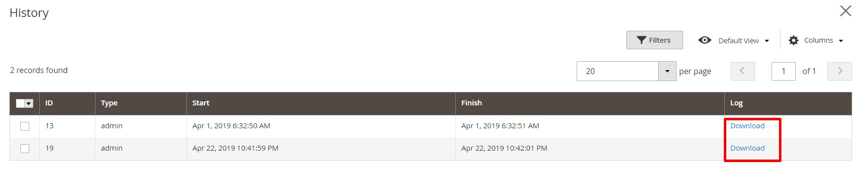 Magento 2 Import History | FireBear