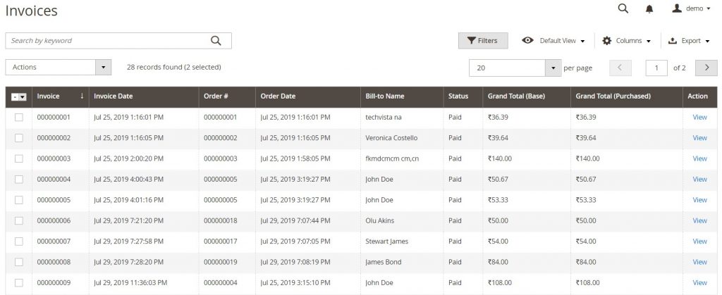 Magento 2 Invoice | FireBear