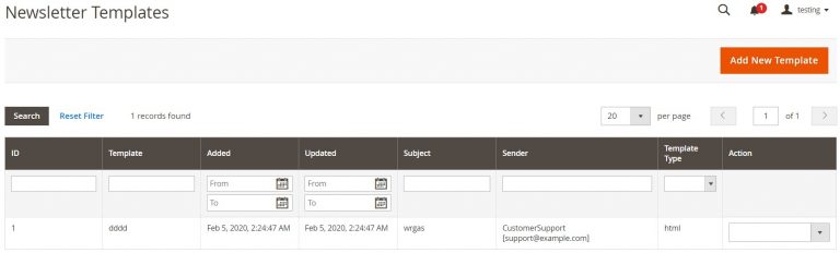 Exploring Magento 2 Backend: Newsletter Templates | FireBear