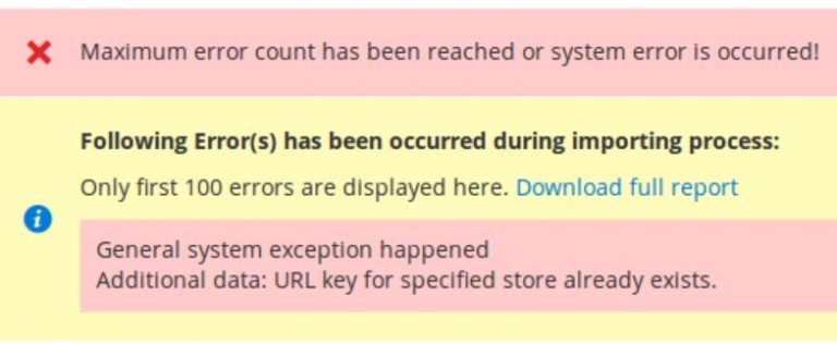How to fix the “URL key for specified store already exists” issue on Magento 2 import | FireBear