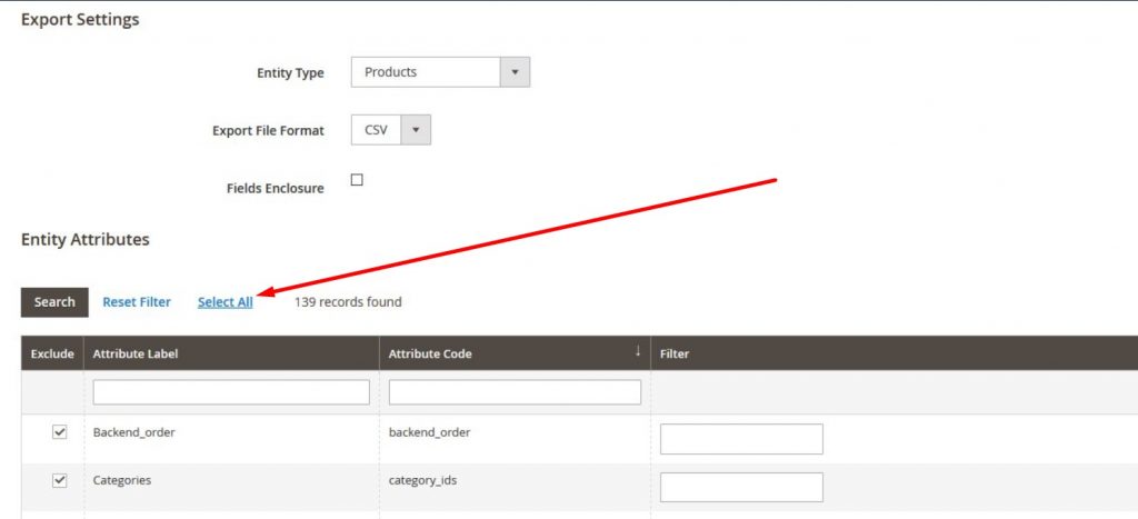 How to export specific data sets for a particular entity in Magento 2 | FireBear