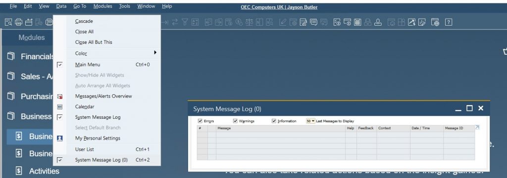 SAP Business One In-Depth Review: Navigation Through The SAP B1 ...