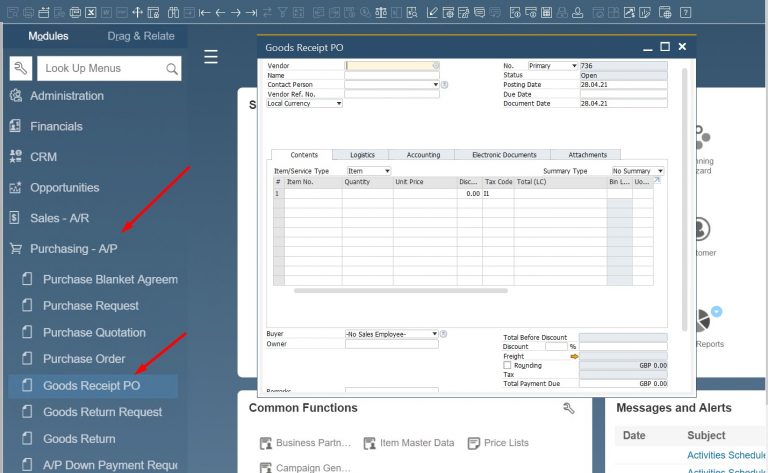 SAP Business One In-Depth Review: Purchasing and Accounts Payable ...