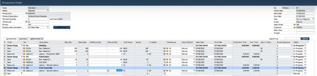 SAP Business One In-Depth Review: Production Module | FireBear