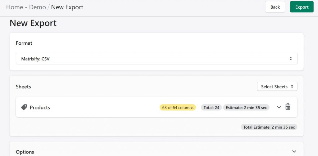 Matrixify Shopify App | FireBear