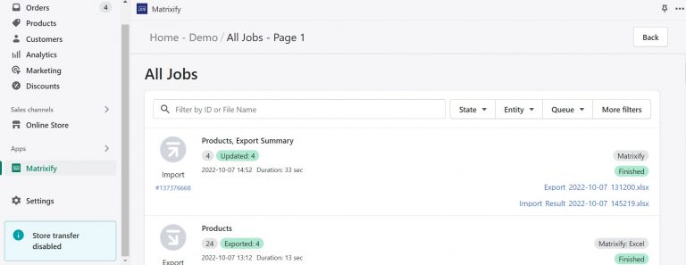 Matrixify Shopify App | FireBear