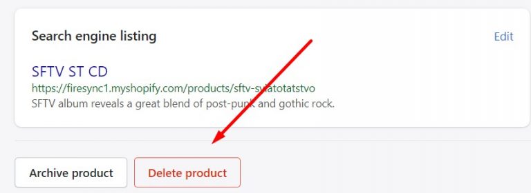 How to Delete Products from Shopify | FireBear