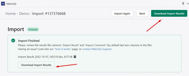 Matrixify Shopify App | FireBear