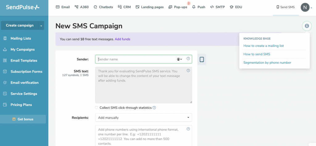 SendPulse CRM & Automation Review 2025 | FireBear