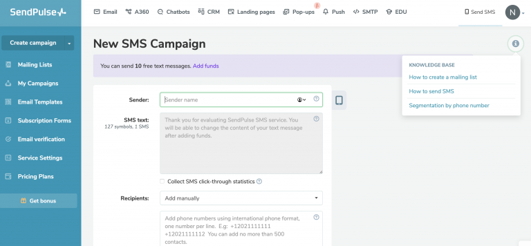 SendPulse Review 2022 | FireBear