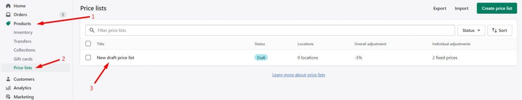 Shopify Price List | FireBear
