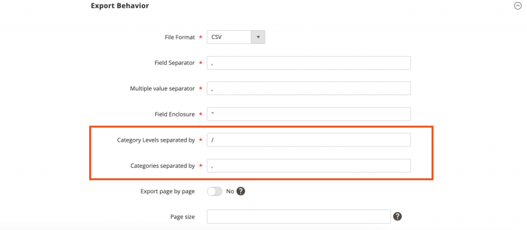 Magento 2 Category Export: Custom Separators | FireBear