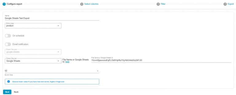 BigCommerce Google Sheets Export | FireBear