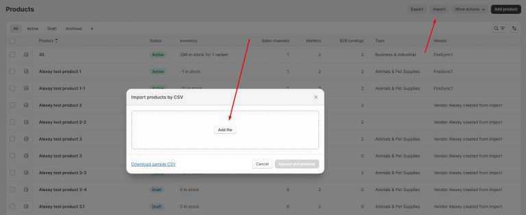 Shopify File Import From URL | FireBear