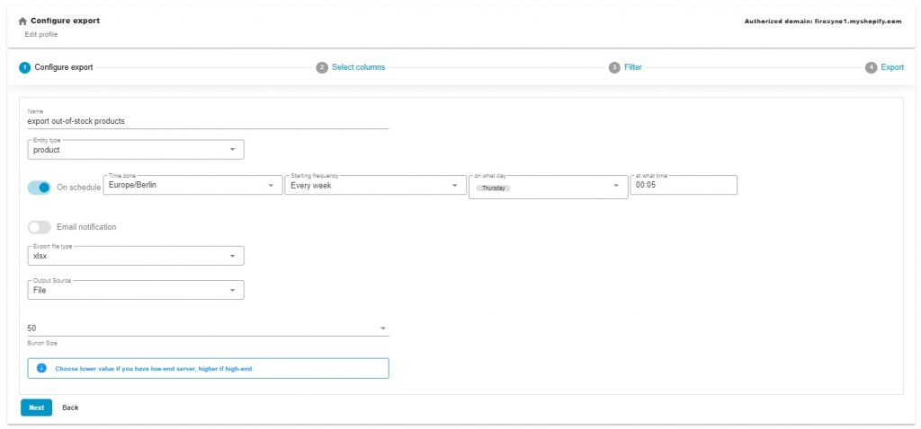 Shopify Export: Out-Of-Stock Products | FireBear