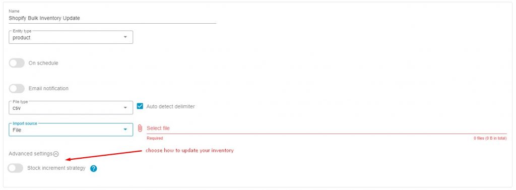 Shopify Bulk Inventory Update | FireBear