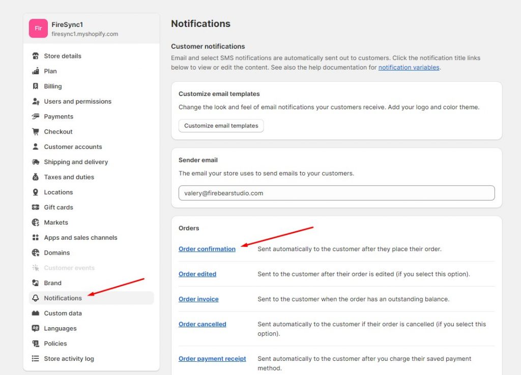 Shopify Email Notifications Explained | FireBear