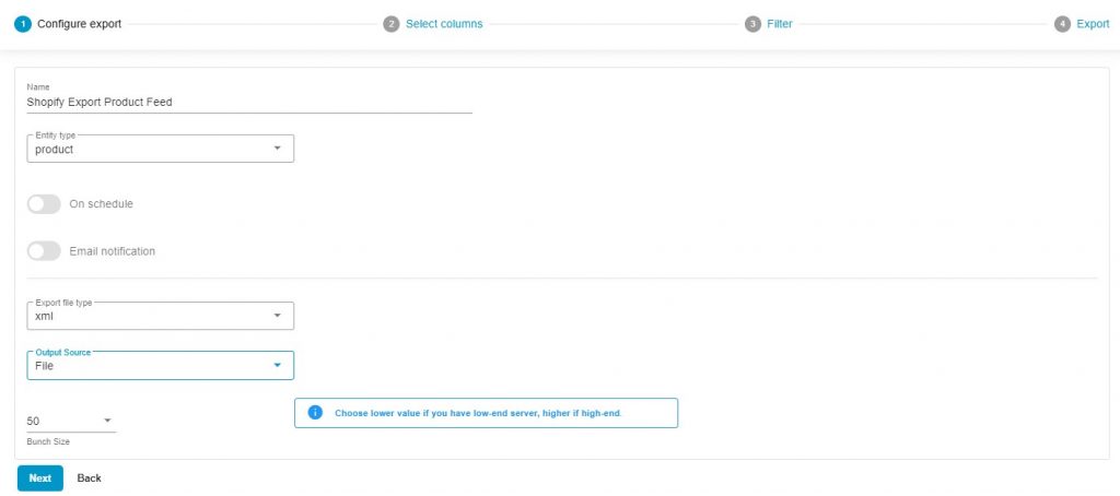 Shopify Export: Product Feed | FireBear